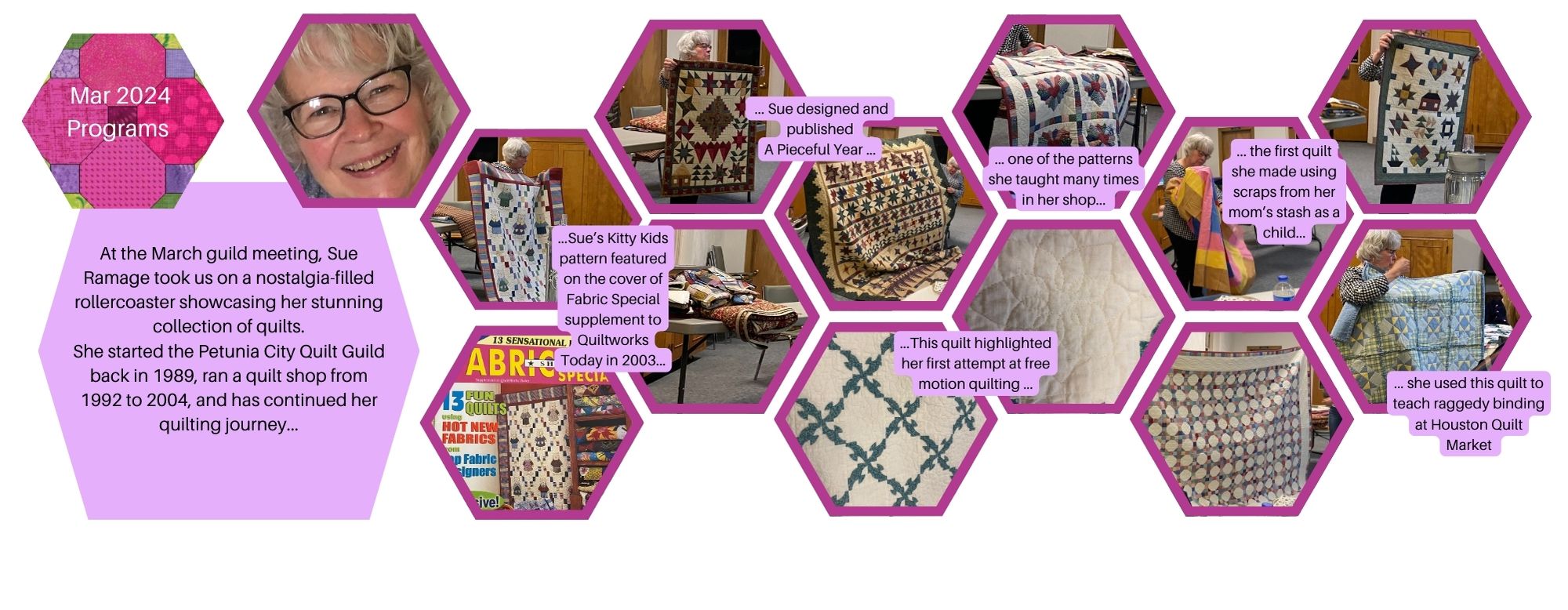 Sue Ramage March Program | Petunia City Quilt Guild